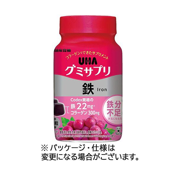 メーカー：ＵＨＡ味覚糖　 品番：UM735590  コラーゲンでできたサプリメント。鉄分不足が気になる方に。　　＜パッケージ記載＞