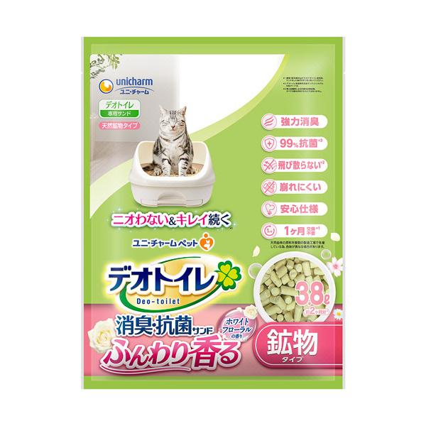 メーカー：ユニ・チャーム　 品番：685525  しっかり消臭、香りつきでいつも快適なデオトイレ専用取替サンド　　