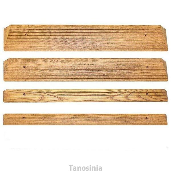 ・住居内の段差を解消し、車いすの移動やつまずきの防止に役立ちます。・長さ120・140・160cmもございます。・オーダーも承ります。●長さ140×奥行8×高さ2.5cm●材質／ナラ材・ウレタン塗装、滑り止め加工＋溝メーカー：トマト