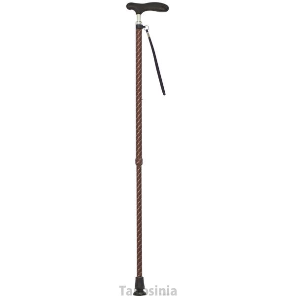 介援隊　伸縮和柄杖?　抗菌グリップの仕様●サイズ／長さ70〜100cm（13段階／2.5cm）、グリップ長さ：13cm、ゴムチップ底径：約4.0cm●パイプ径／上部：1.9cm、下部：1.6cm●重さ／270g●材質／本体：アルミ、グリップ...