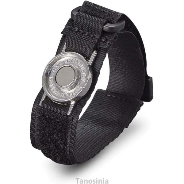 HATACHI BH7152　リストホルダーカラー：ブラックサイズ：全長約28cm（ホルダー部：約φ2.5×厚0.5cm　手首回り：約15〜21.5cm対応）重さ：約22g素材：スチール、磁石、ナイロン※BH6021以外のマーカーが装着可能...