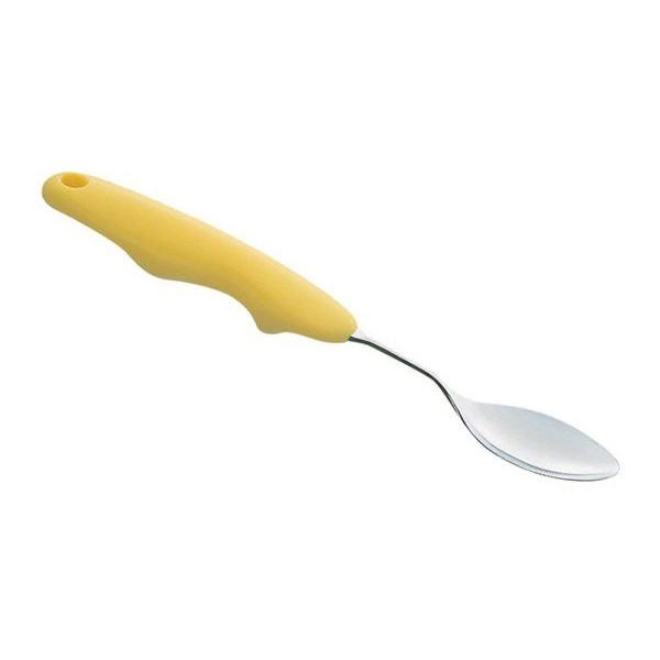 ・手でかんたんにネックを曲げて、らくに食べられる最適の角度を決めることができます。・グリップの裏側にデザインされたゆるやかな2コブのカーブが、手のひらになじむ確かな握りやすさと、指がすべるのを防ぐストッパーの2つの役目を果たしています。・グ...