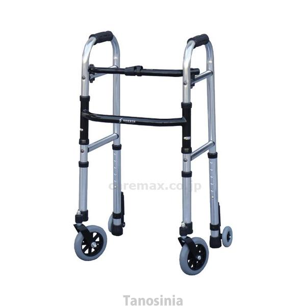 商品の仕様●サイズ／幅47×奥行41×高さ76〜88.5（6段階／2.5cm）cm、ハンドル内幅：32cm●車輪サイズ／前輪12.7×後輪7.6cm●重さ／3.5kg●材質／アルミ（一部スチール）●最大使用者体重／100kg●標準機能／折り...