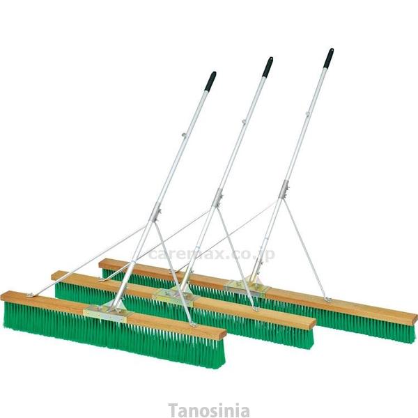 コートブラシN120Sの仕様●サイズ／幅120cm、ブラシ：長さ約14cm、柄：2.54×135cm●重さ／5kg●材質／ブラシ：PVC、柄：アルミパイプアルマイト仕上●補強ステー付、柄固定フック付●簡単組立商品の説明・補強入り一体型大型ジ...