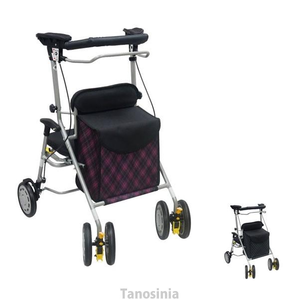 シンフォニーワイドSP?の仕様●サイズ／幅60.5×奥行71×高さ93〜102（4段階／3cm）cm、折りたたみ時：奥行43×高さ100.5cm、座面：幅38×奥行28cm、座面高：約43cm●車輪サイズ／前輪18×後輪18cm●重さ／約8...