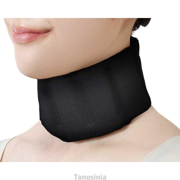 ネックラックの仕様●サイズ／高さ：8.5cm●サイズ（首廻り）／S-M：30〜38cm、M-L：38〜46cm●素材／ポリウレタン、ナイロン●生産国／フィリピン●抗菌加工、消臭加工ネックラック 035162 竹虎 ヒューマンケアの説明・巻く...