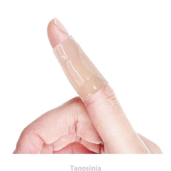 商品の仕様●サイズ／幅4×長さ11cm●素材／エラストマー●生産国／日本商品の説明・クルッと巻くだけで指関節をサポート。・超薄型0.5mmの柔軟素材で指にぴったり密着。ずれにくく、自己粘着素材で何度もご使用が可能です。・粘着剤不使用なので、...