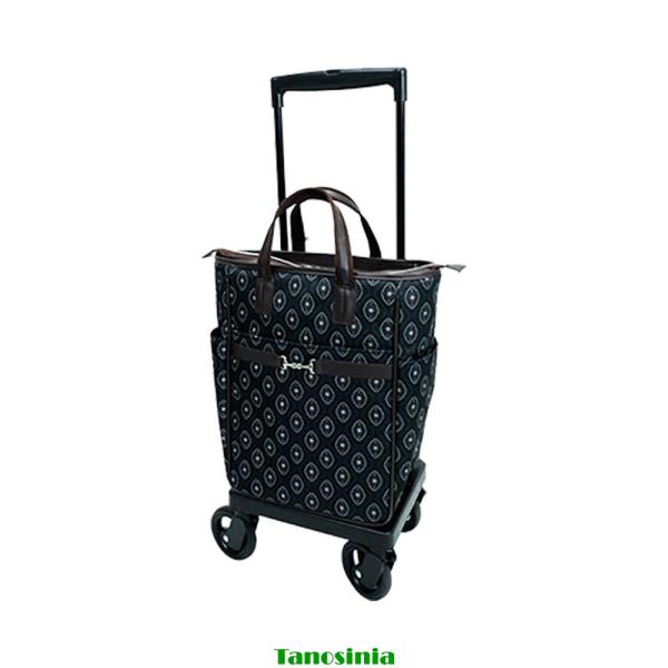 ●サイズ／幅23.5×奥行39×高さ68〜84（5段階／4cm）cm、折りたたみ時：幅23.5×奥行39×高さ59cm、バッグ：幅18×奥行39×高さ39cm●車輪サイズ／前輪後輪10cm●重さ／2.7kg●材質／フレーム：アルミ、バッグ：...