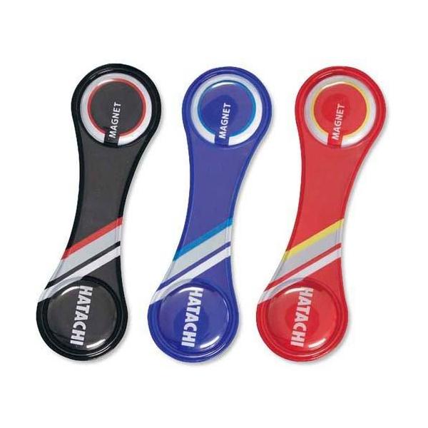 HATACHI BH7162　ソフトマーカーホルダー2カラー：ブルー、レッド、ブラック・2つの強力磁石でマーカーをシッカリ装着。● 素材：PVC・ポリエステル・磁石● サイズ：約幅3X長10cm● 重量：約10g※ハタチ製のマーカーでは、B...