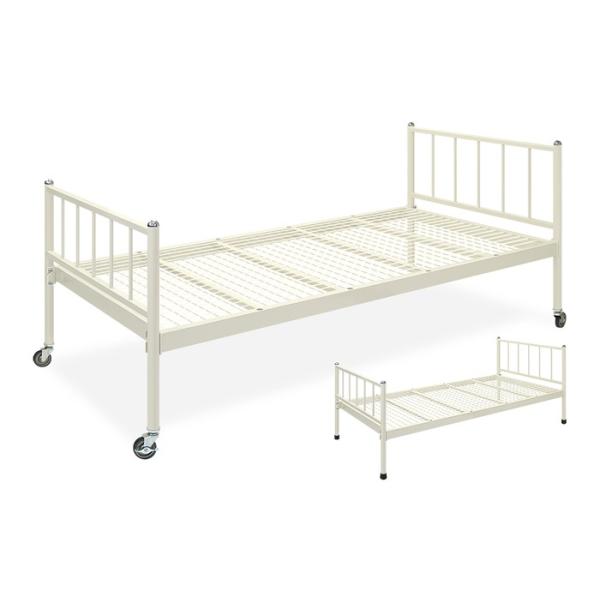 高田ベッド 病院 医院 HPベッドM キャスター付き TB-1031-01の解説○病院専用ベッドとして開発された安定性の高いスタンダードタイプ○ベッドからの転落を防止するベッドガード用差込穴を両側に標準装備○対角にロック機能を装備した直径7...