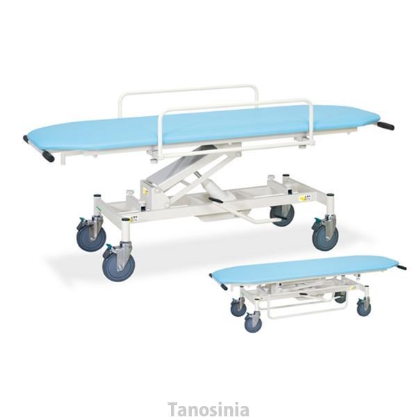 高田ベッド C型油圧ストレッチャー150 TB-1441 施術台 病院 医院向けの詳細■高品質ハイパワー油圧シリンダーを採用。足踏みペダルで操作も簡単。■福祉車両への乗車に最適な直径15cmダブルロック式キャスター仕様。■安全性を実現したコ...