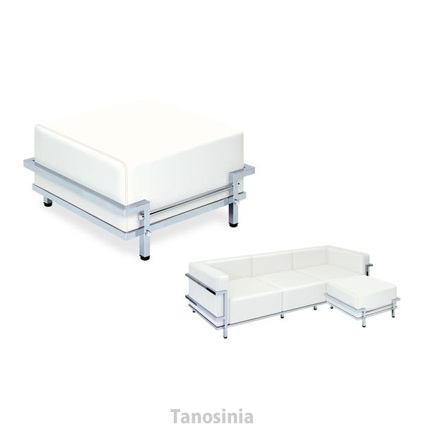 【高田ベッド グライドスツール　TB-742-04の仕様】■グライド専用のスツールとして組合せ可能なエグゼクティブスツール。■ゆったりとした奥行きのある座面とシックなクロムメッキデザイン。■エレガントでハイグレードなロビーを演出。便利なアジ...