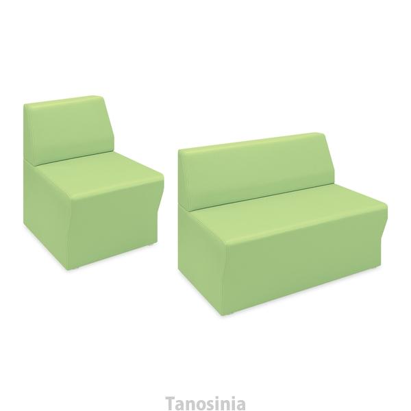 【高田ベッド ロビーSD　TB-803-01の仕様】■座りやすく立ちあがりやすい座部スリット加工。靴等での汚れを防止。■傾斜角のある背もたれが座位の姿勢をやさしく支えるので安定感抜群。●クッション厚：3.5cm（座面） ●重量：約45kg（...