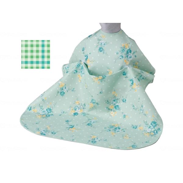 コーティングなしでの防水を実現○コーティングの劣化による防水能力の低下がないので、長持ちします。素材：ポリエステル100％○サイズ：73×110cm○首周り：32・38・40cm○乾燥機：80℃まで