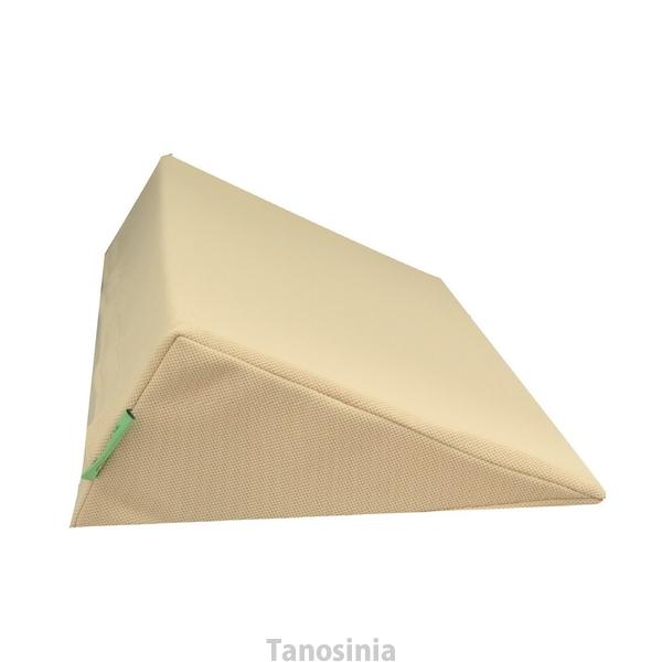 あんしん息吹クッションの仕様●サイズ／約幅24×長さ50×厚さ12cm●材質／ポリエステル100％あんしん息吹クッションの説明30度側臥位のポジショニングをサポートする医療介護用体位変換（褥瘡予防）サポートクッションです。クッション材に無膜...