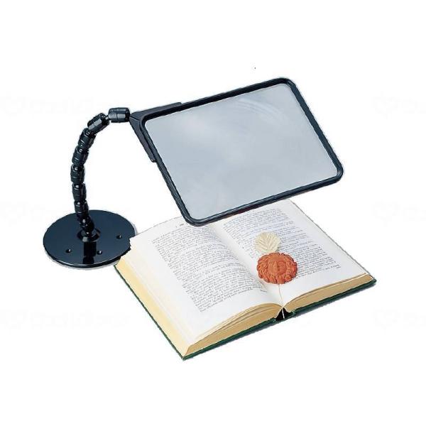 文字が大きく見える読書用A-4サイズの紙面が視界に入るコンパクトなのに「ワイドフレーム」ネックの部分が背骨のように曲がる新機能で、フレームの向きを自由に調整できます。倍率1.8倍 フレネルレンズレンズ（サイズ：有効径）193×140×1mm...