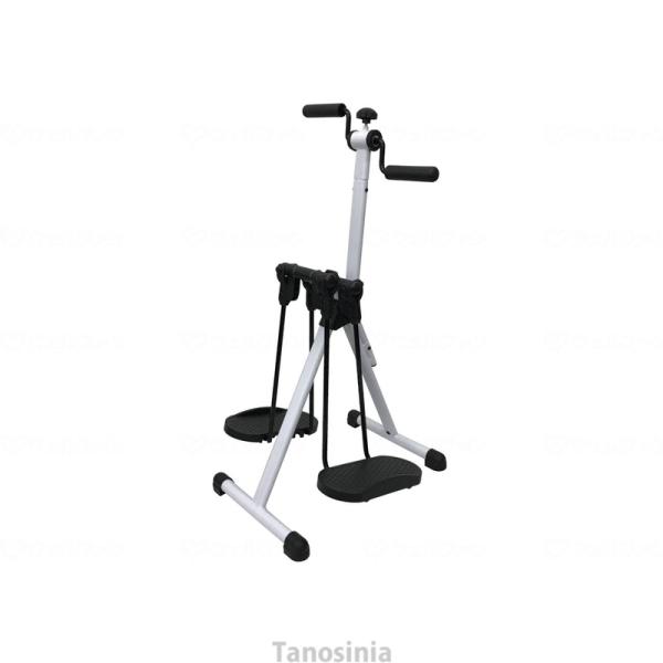 上半? と下半? を同時 に エクササイズ座ってできるながら運動で、テレビなどを観ながら簡単に運動できます材質：スチール、TPR、PP、ナイロン○サイズ：W490×D515×H905mm○折りたたみ時サイズ：W490×D920×H400mm...