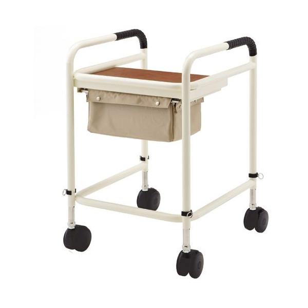 ○どなたでも簡単に操作できる収納性に優れた多機能型コンパクトテーブルウォーカー○ステンレス製で丈夫、メンテナンスもラクラク○広いスペースのテーブル付き(415×250mm）○高さ調整機能（5段階50mmピッチ、680〜880mm）●サイズ／...