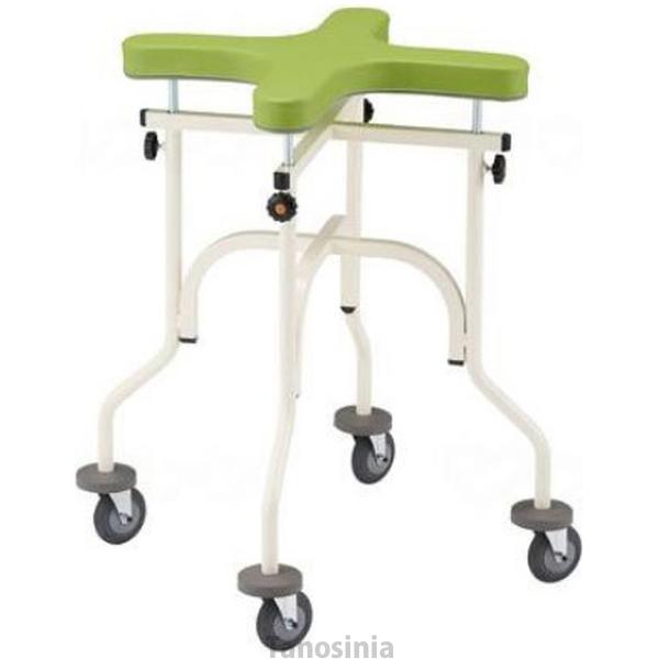 アルコークローバーの仕様●材質：本体／スチール、マット部／ウレタンレザー●内幅：350mm●マット幅：80mm●キャスター（静音）：Φ100mm（四輪自在・ストッパー無し）●重量：12.2kg●最大使用者体重：80kg●メーカー名／星光医療...