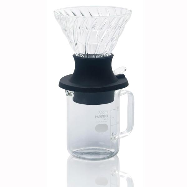 ●コーヒー粉をお湯に浸漬(しんし)してから抽出するドリッパー。スイッチを押してドリップするので、どなたにでも均一な抽出が可能です。