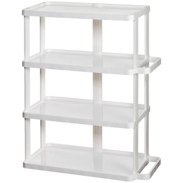 ●靴・傘・屋外用品などをまとめて整理できるシューズラック。