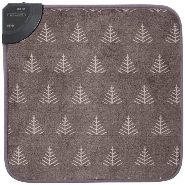 ●なめらかでやわらかな肌ざわりのツリー柄フランネルを表生地に採用した省エネ仕様の電気マット