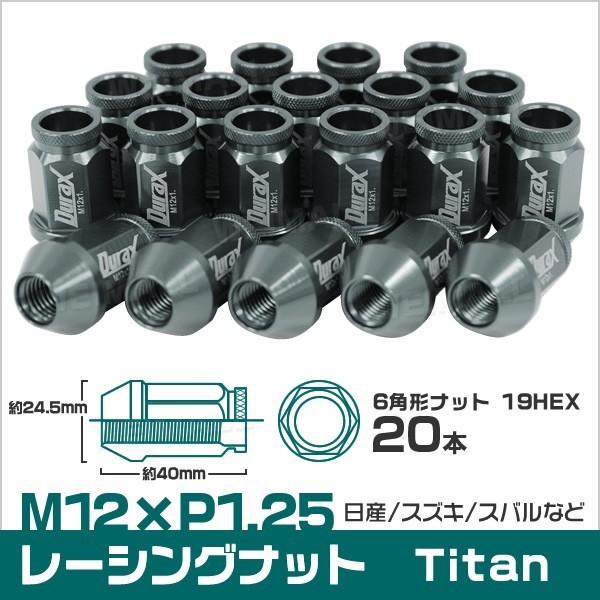 ホイールナット 貫通 M12 P1.25 ショート 20個セット チタン :BBP125CSK:tantobazarshop - 通販 - Yahoo!ショッピング