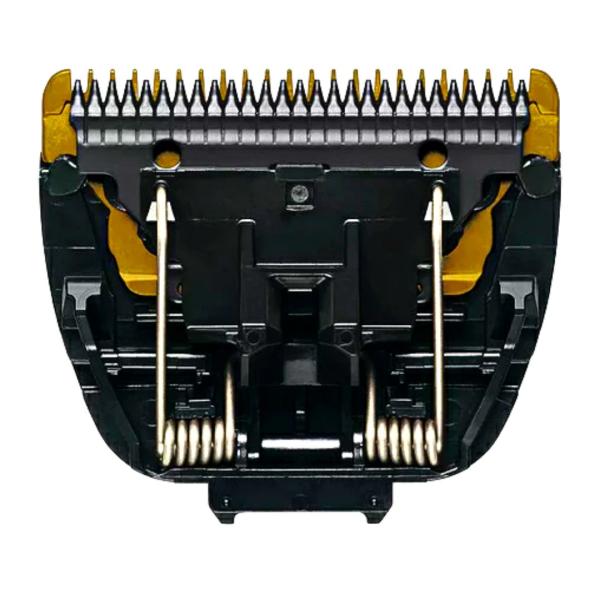 リニアモーターの高出力に適した替刃です。切れ味が長持ちする特殊コーティングを採用『プロリニアバリカン ER-GP62-K』用の替刃です。