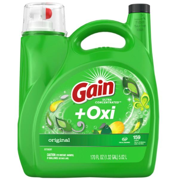 【商品の特徴】 濃縮タイプ ゲインの爽やかな香り 159 回分 【商品の詳細】 Gain + OxiはOxiの力で頑固な汚れやシミを取り除き、いつまでも飽きないGainオリジナルの香りを残します。爽快で新鮮な香りが洗濯から着用まで最長 6 ...
