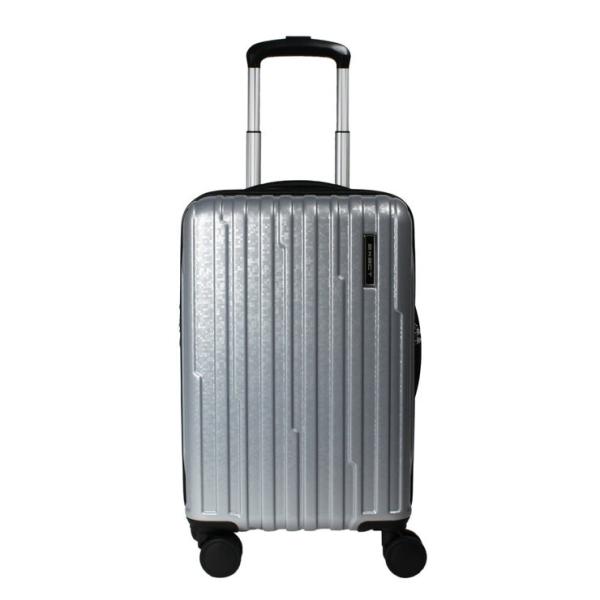 EXACTスーツケースは日本メーカーの日本国内販売品です。魅力的な収納機能が皆様の旅行を快適にします。光の当たり方で表情の変化する美しいボディカラーです。ブラックとシルバーが選べます。高さ55cm、幅34cm、奥行き23〜27cmで航空機内...