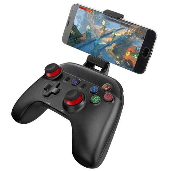 【商品】スマートフォンを取り付けて遊べる、モデル8722の多機能ゲームコントローラーです。Android・iOS端末ではBluetooth接続に対応し、Windows PCやゲーム機ではUSB有線接続にも対応します。TURBO連射機能を搭載...