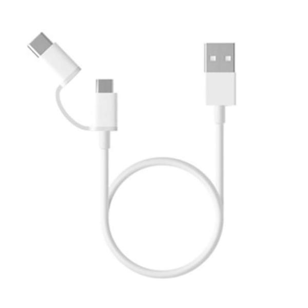microUSB to USB-C 2 in 1 データ 充電 ケーブル 1m