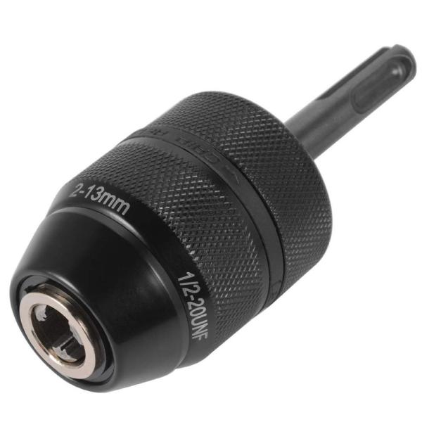 素材：金属。電気ハンマー用のクイックチェンジSDSシャンクチャック能力:２~１３mmドリルチャック外径：約43.6mm;ドリルチャックの長さ：約56mmキーレスチャックは、簡単にビットを変更できるように指を引き締めます即座にインパクトドライ...