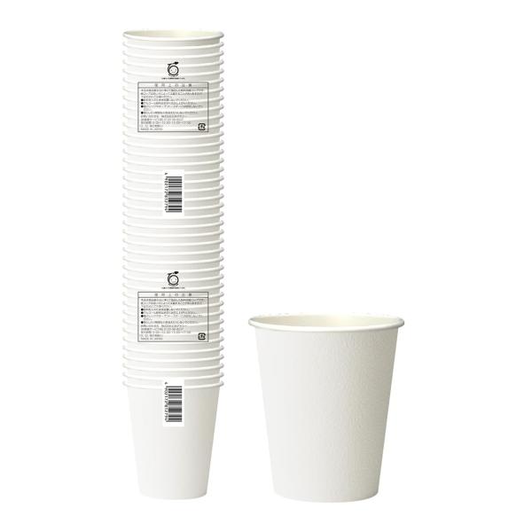 カラー：ホワイトサイズ：273ml 40個入スタイル：×1本体サイズ(1個あたり)：口径77×高さ96mm容量：約273ml（9オンス）素材：バージンパルプ生産国：日本おすすめ使用シーン：オフ ィス、レジャー、ファストフード店、テイクアウト