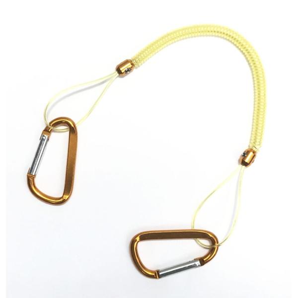 カラー：イエ ローサイズ：1515スタイル：セーフティロープサイズ:1.5Φ×最大150mm(カラビナ使用時)