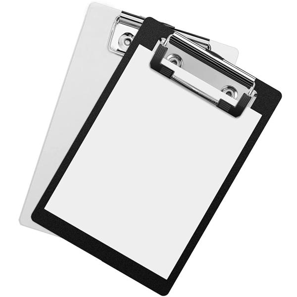カラー：黒＋透明【仕様】材質：プラスチック+金属製、適正収容枚数：メモ紙60枚ぐらい、パッケージ内容：2個入り【ポケットサイズ】このクリップボードは、15cm×10cmでポケットサイズとなっております。カバンやポケットなどに収納可能で、使用...