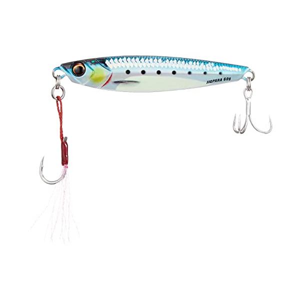 カラー：#98 ダメージ腹グローイワシサイズ：50gスタイル：腹グローイワシ弱り切ったイワシを更にリアルに！ ダメージ鱗シリーズ登場フィッシュイーターに襲われ、剥がれた鱗を再現。リアル鱗ホロの乱反射でアピール力抜群です。重量：50g#98 ...