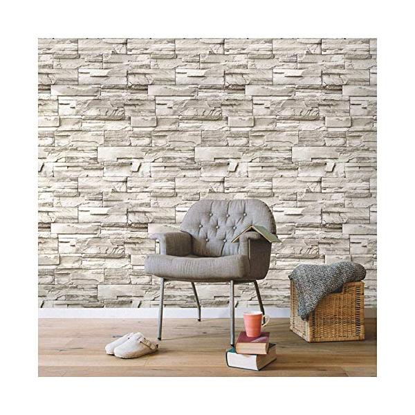 カラー：グレー ブリックスタイル：灰色?・【タイプ】 グレー ブリック 【素材】PVC （ポリ塩化ビニー ル） 【サイズ】45cm×10m・ 見た目はまるで本物のレンガ！立体的風！西洋のようなお洒落な空間作りに！お部屋の印象をガラッと替えて...
