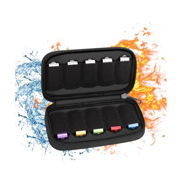 カラー：ブラック【素材】：Caphill耐火 USBメモリ専用収納ケースは特殊な耐火素材で作られていますので、1832°F（約1000℃）までの温度に耐えることができる液体シリカゲルグラスファイバーでできています。 SGS TEST（UL9...