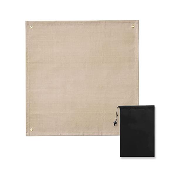 カラー：60×80cm【第二世代の焚き火シート】技術のアップグレードで、熱伝導率の低さに秀でたグラスファイバー織物を採用しており、作業耐熱温度700℃、瞬間使用温度1300℃の高熱にも耐えられる安心仕様となります。しっかりと厚みのある丈夫な...