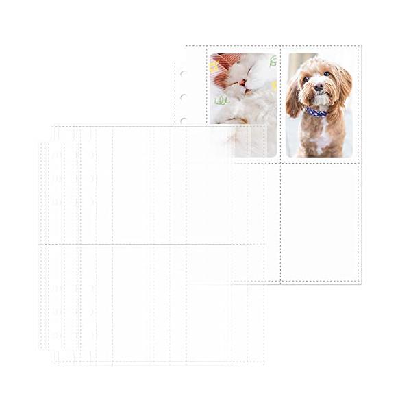 カラー：透明サイズ：A5スタイル：韓国トレカ・チェキ・名刺・銀行カードK-POPトレカ、チェキ収納専用です。名刺、銀行カードも収納可能となります。材質はほかのブランドと比べて、非常に厚いです。厚さだけではなく、透明感も非常にいいです。片面ポ...