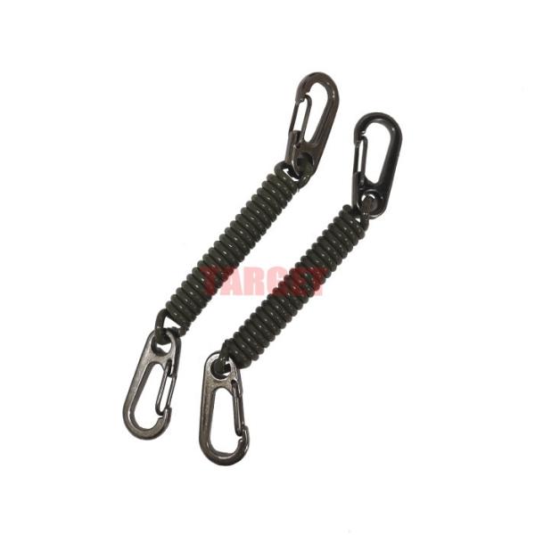 ■商品情報伸縮する脱落防止用のストラップです。ライトやマルチツール、その他装備の脱落防止に使用します。カラビナやキーリングと併せて使うとパスケース等にも使用可能です。■商品詳細生産元：三浦商店（ストームクロス）材　質：ポリウレタンサイズ：約...