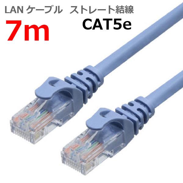 ●カラー：ライトブルー●ケーブル長：7M●コネクタ形状：RJ45スリムコネクタ（ピン折れ防止カバー付）●結線：ＴＩＡ/ＥＩＡ-５６８-Ｂ、ストレート全結線●ケーブル構造：撚り線、ツイストペア、UL電線、24AWG、ＯＤ/５．3mm●対応伝送...