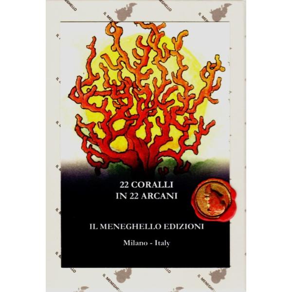 ◆サンゴのタロット　22枚（大アルカナ）海が創る宝石「サンゴ」。IL MENEGHELLO経営者兼アーティストOSVALDO MENEGAZZI氏による22枚のタロットカード。◆カードサイズ：約129×約88[mm]◆枚数：22枚（大アルカ...