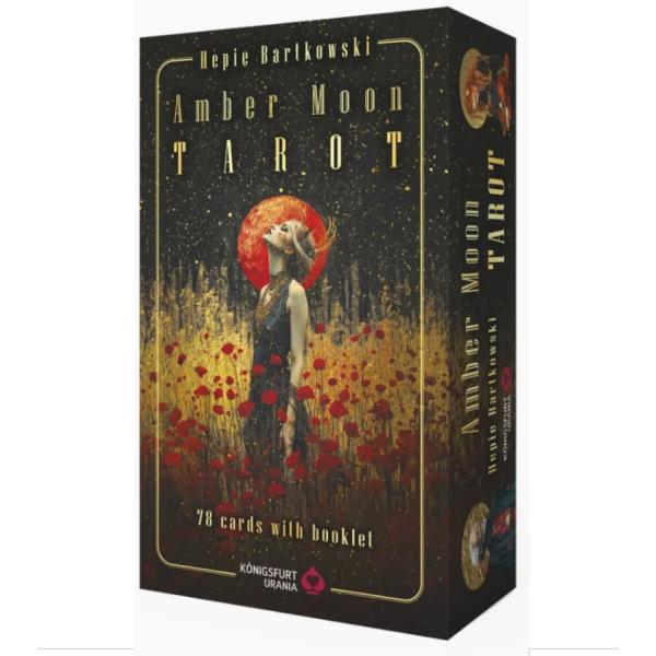 【正規品・直輸入】 AMBER MOON TAROTアンバー ムーン タロットタロットカードタロットの魔法、月の女性的なエネルギー、そして琥珀の輝く美しさ が融合した美しいカードです 。鮮やかで表現豊かなイラストは、魅惑、感情、広大な風景に...