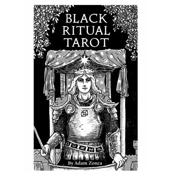 【正規品・直輸入】 ブラック リチュアル タロット BLACK RITUAL TAROT タロットカードブラック リチュアル タロットは、黒インクのみを使用して、私たちを精神の深淵へと誘います。Adam Zoncaの非常に細密なイラストは、...