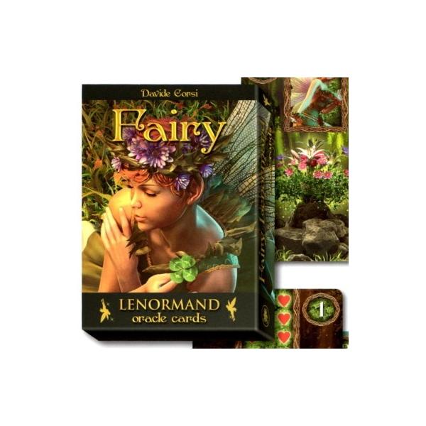 【正規品・直輸入】 ルノルマンカードフェアリー ルノルマン オラクル カード美麗アートワークに釘づけ！Davide corsiの描く美しい妖精たちの魔法にかけられて、ルノルマンカードがポジティブでパワーに満ちた無限大の魅力にあふれるデッキに...