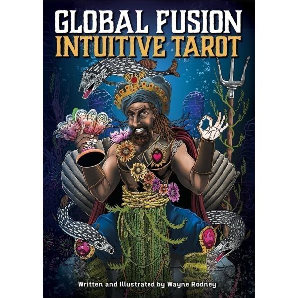 ◆【正規品・直輸入】 タロットカードグローバル フュージョン インテューイティブ タロットGLOBAL FUSION INTUITIVE TAROTこのデッキはアーティスト ウェイン・ロドニーの文化的な多様な世界観、バラ十字神秘主義への関心...