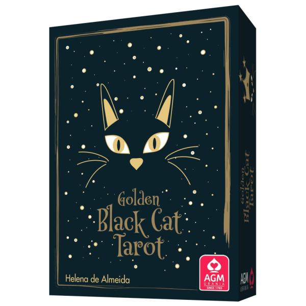 ◆【正規品・直輸入】 ゴールデン ブラック キャット タロットGOLDEN BLACK CAT TAROTタロットカードA.E. ウェイトのタロットに構成に基づいたHelena de Almeidaが描く黒猫タロット。カードエッジと表面カー...