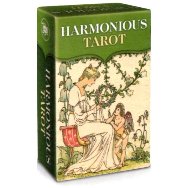 ◆タロットカード ミニ ハーモニアス タロットミニサイズのMINI HARMONIOUS TAROTがリニューアル。豪華且つ耐久性に優れたなハードボックス（紙製）仕様に変更となりました。優しいタッチで描かれたアール・ヌーボー調の心和むタロッ...